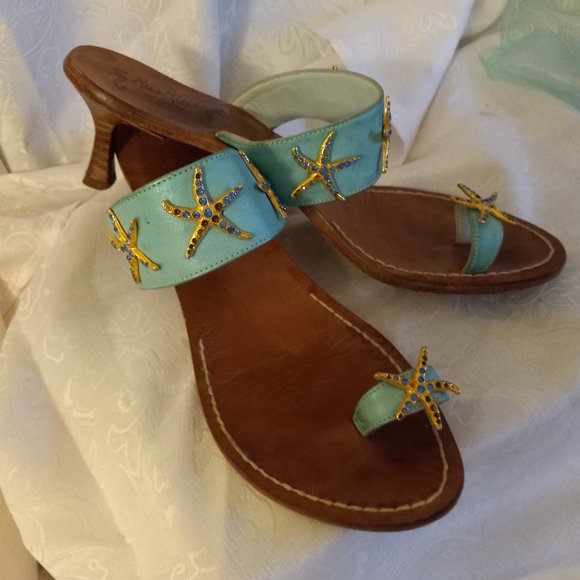 Miss Trish of Capri | Shoes | Miss Trish Of Capri Turquoise Star Fish ...